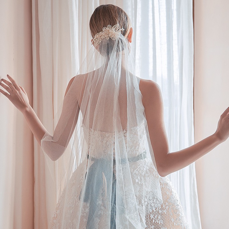 Mid length bridal veils store